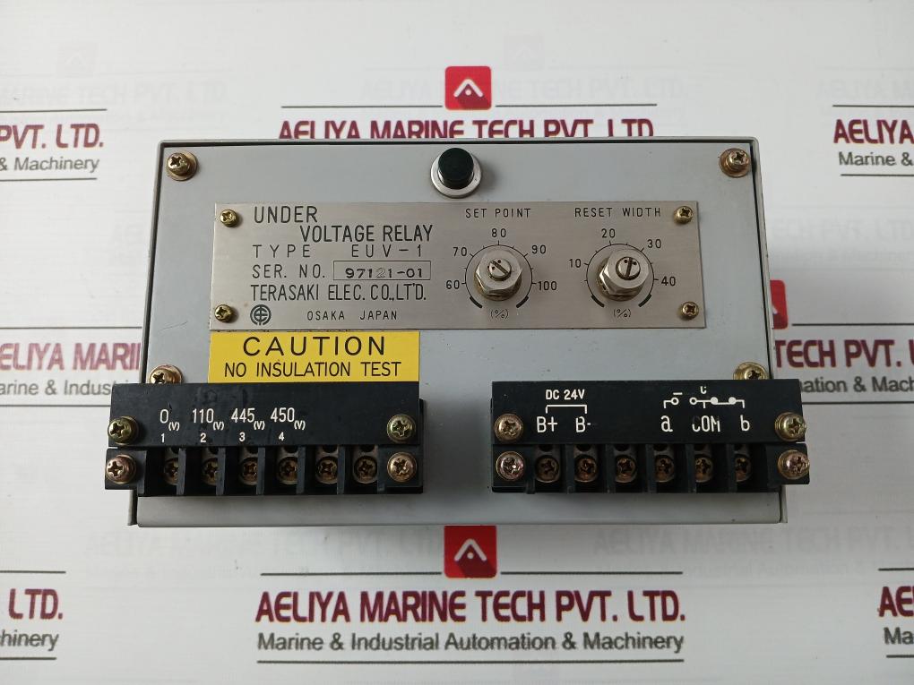 Terasaki Euv-1 Voltage Relay 24v - Aeliya Marine