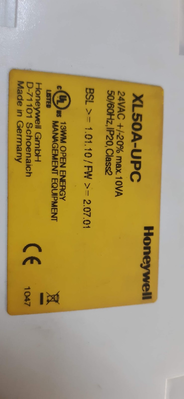 HONEYWELL XL50A-UPC CONTROLLER - Aeliya Marine