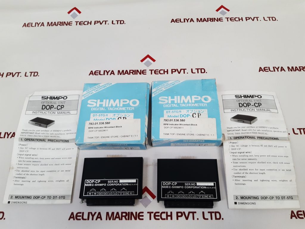 NIDEC SHIMPO DOP-CP DIGITAL TACHOMETER DT-5TG - Aeliya Marine
