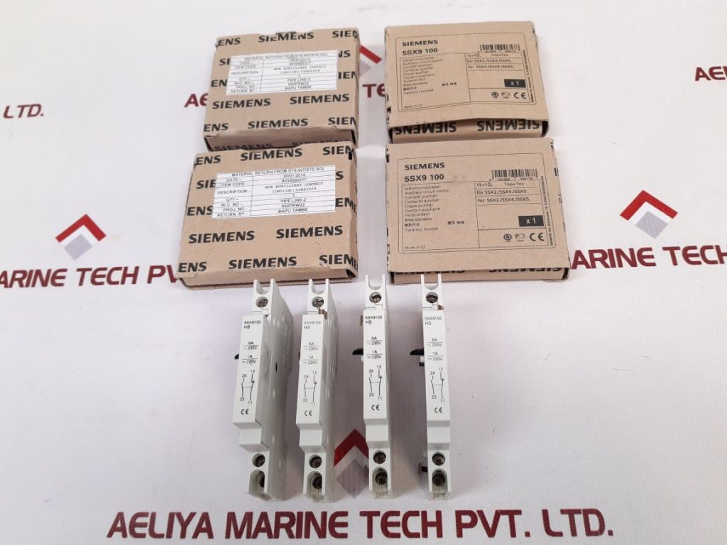SIEMENS 5SX9100 AUXILIARY CIRCUIT SWITCH - Aeliya Marine