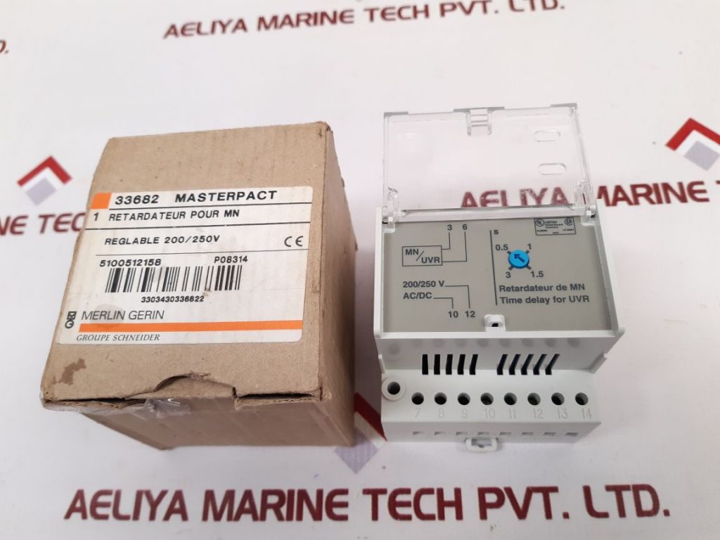MERLIN GERIN 33682 MASTERPACT ADJUSTABLE TIME DELAY RELAY - Aeliya Marine