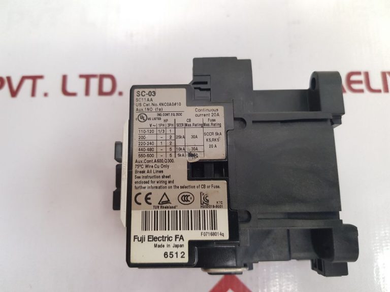 FUJI ELECTRIC SC11AA CONTACTOR SC-03 [11] - Aeliya Marine