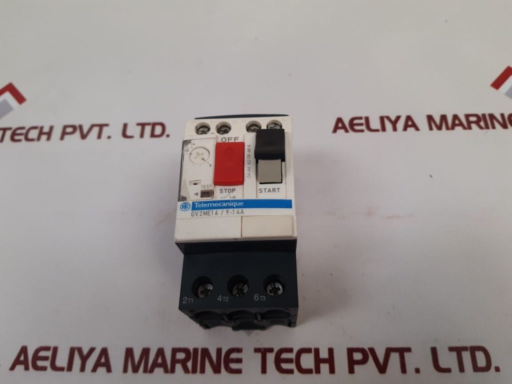 TELEMECANIQUE SCHNEIDER ELECTRIC GV2ME16 / 9-1 4A MOTOR CIRCUIT BREAKER ...