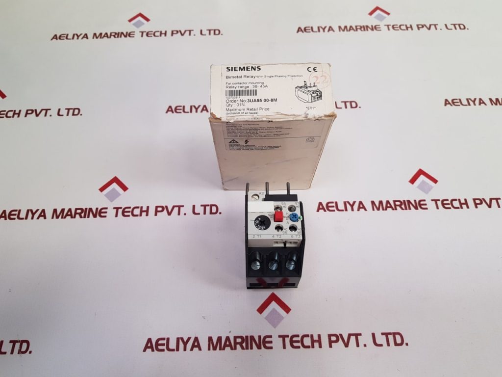 SIEMENS 3UA55 00-8M OVERLOAD RELAY - Aeliya Marine