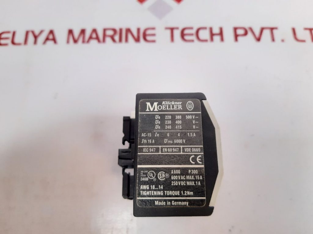 KLÖCKNER-MOELLER 22DILM MINIATURE CONTACTOR - Aeliya Marine
