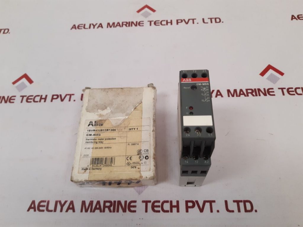 ABB CM-MSS THERMISTOR MOTOR PROTECTION MONITORING RELAY B300 - Aeliya Marine