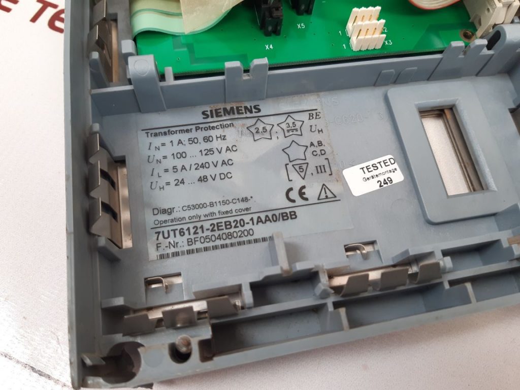 SIEMENS SIPROTEC 7UT61 TRANSFORMER PROTECTION - Aeliya Marine