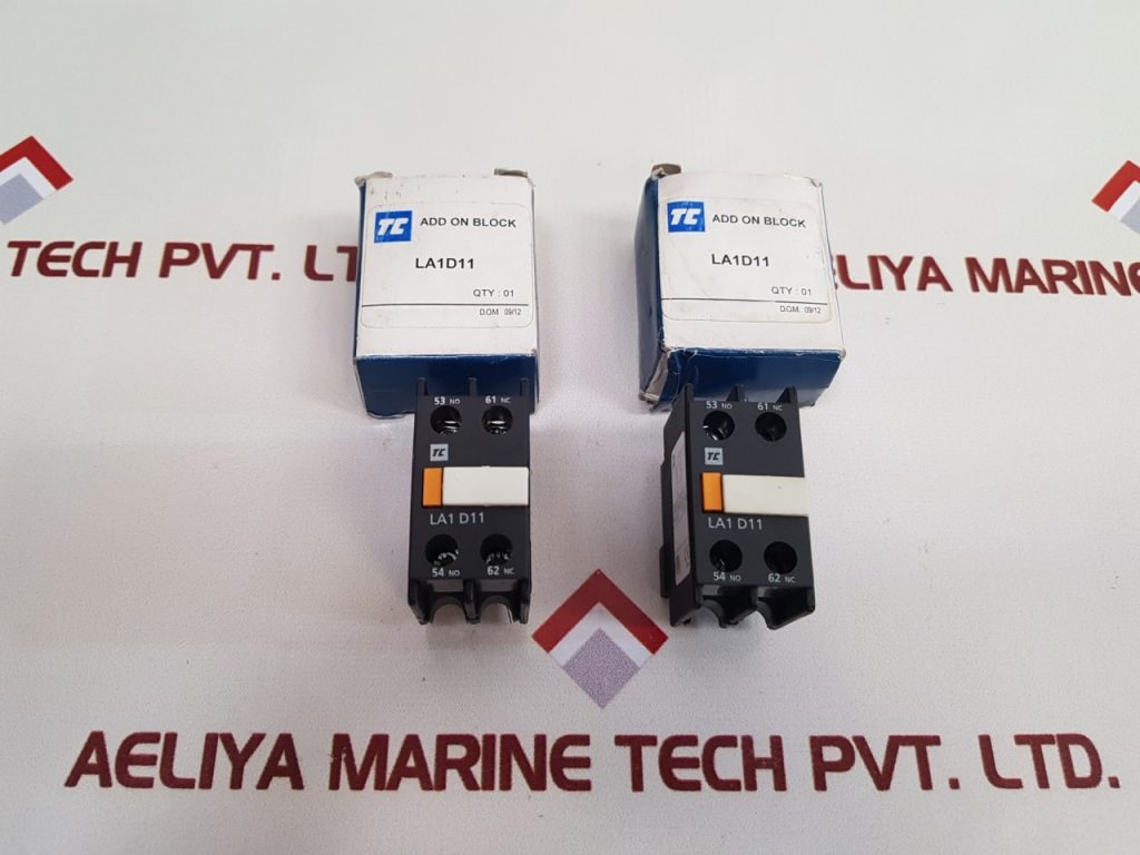 C&S ELECTRIC LA1 D11 AUXILIARY CONTACT BLOCK - Aeliya Marine
