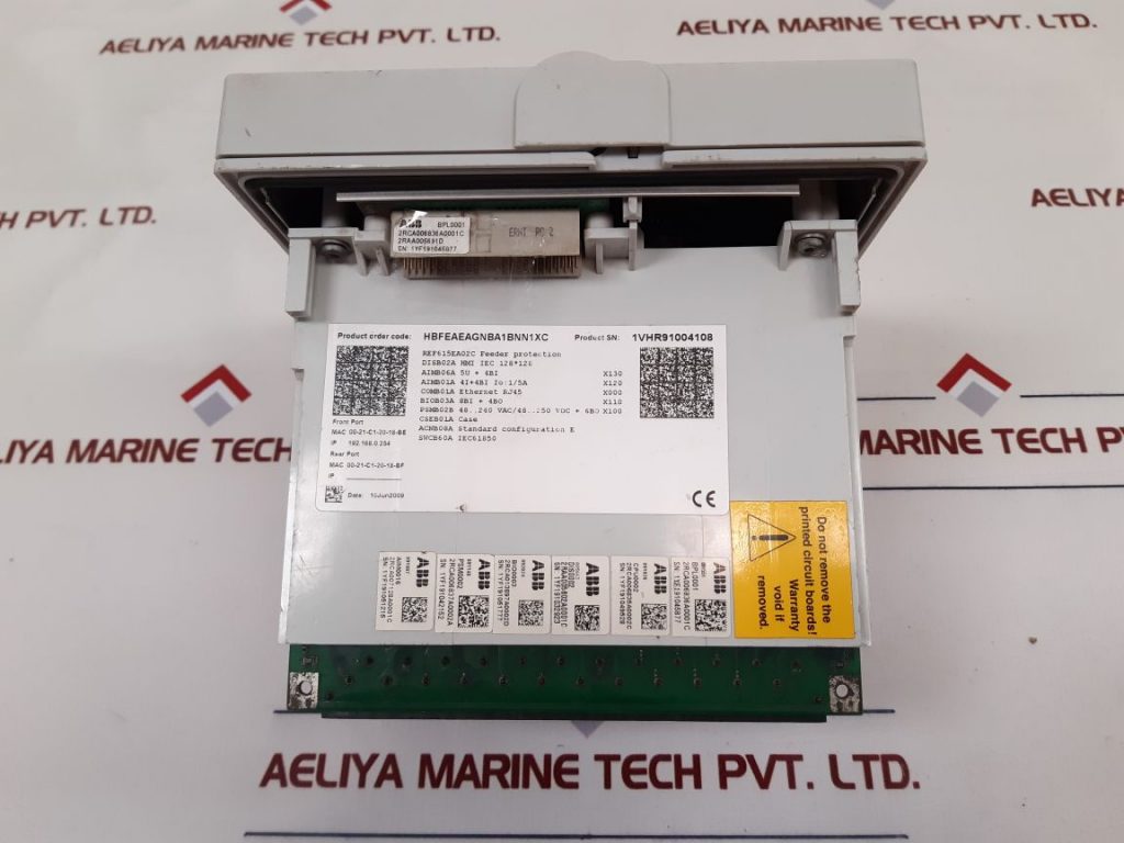 ABB REF615 PROTECTION AND CONTROL RELAY REF615E_C - Aeliya Marine