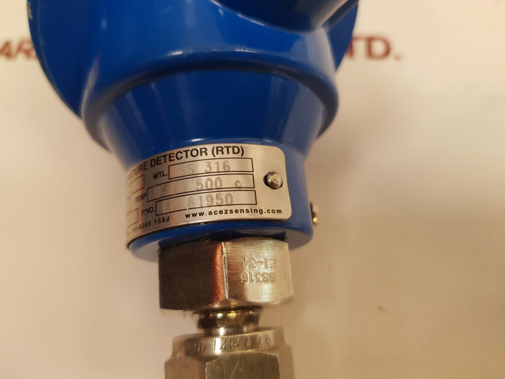 ACEZ SENSING PTE PT100Ω RESISTOR TEMPERATURE DETECTOR - Aeliya Marine