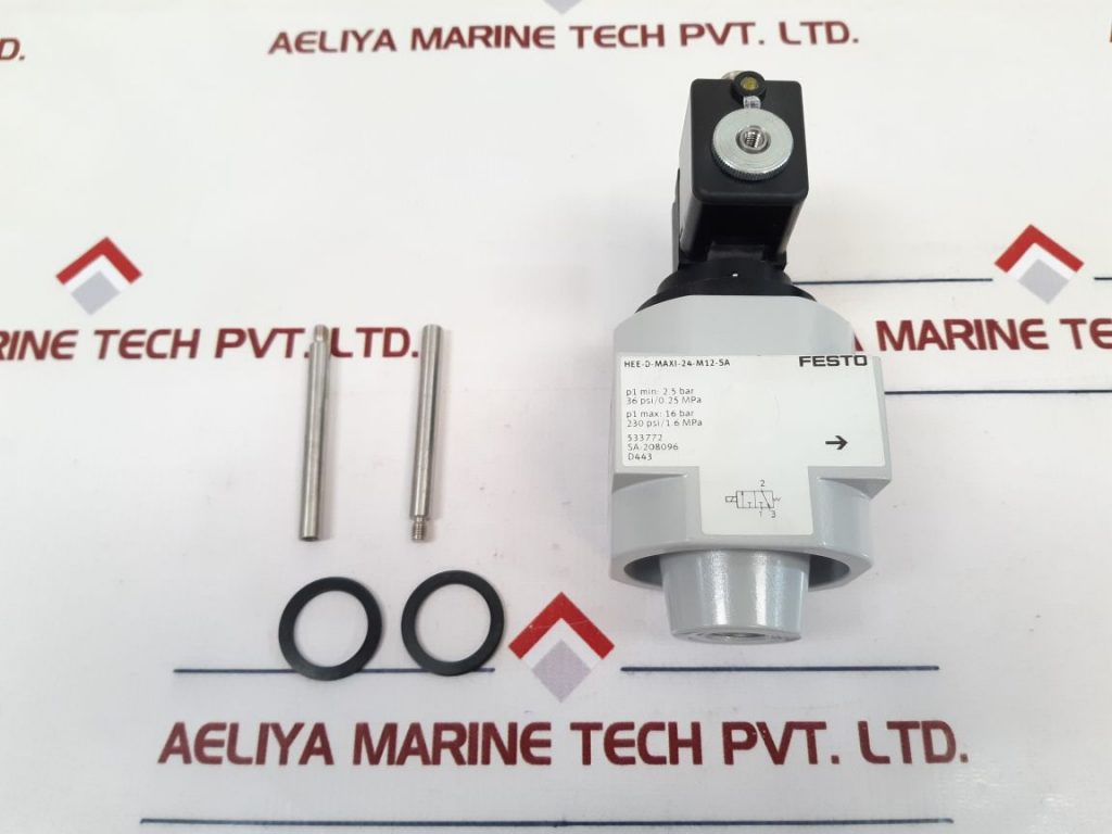 FESTO HEE-D-MAXI-24-M12-SA MAXI SERIES ELECT ON/OFF VALVE - Aeliya Marine