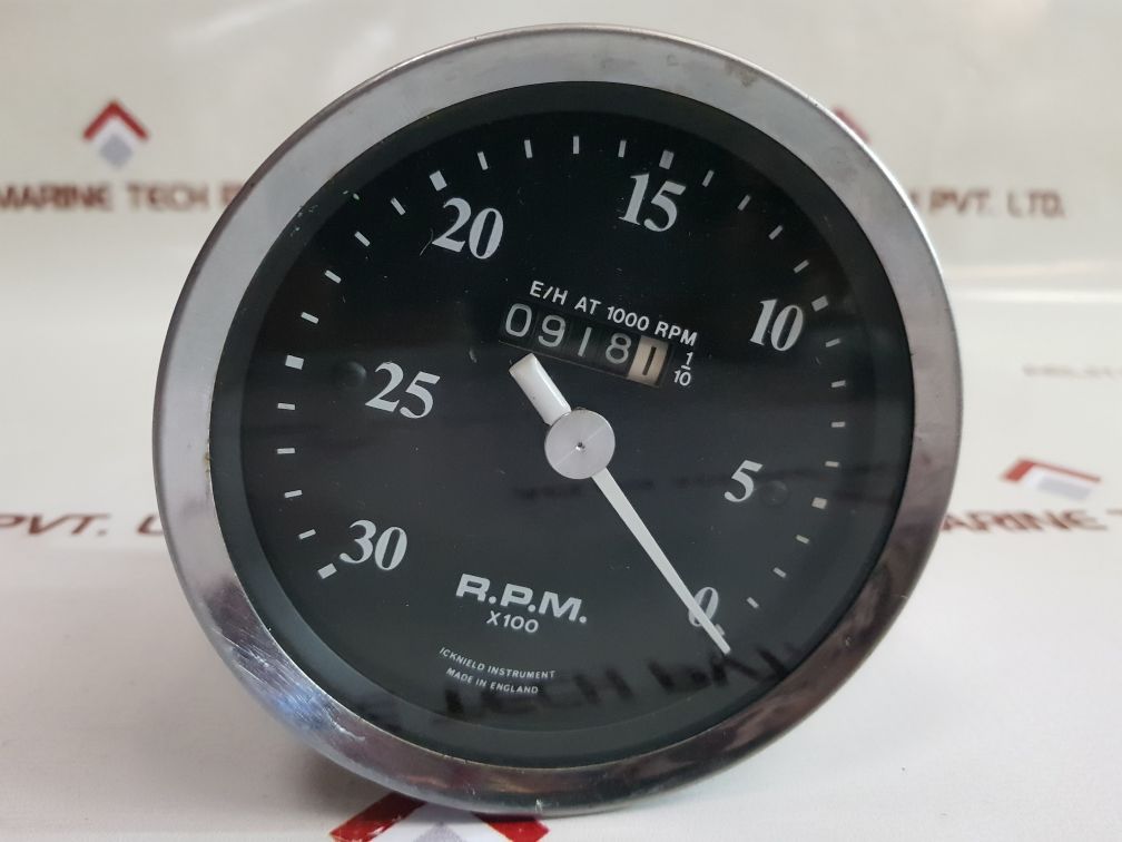ICKNIELD INSTRUMENT 0-30 R.P.M. ×100 TACHOMETER - Aeliya Marine