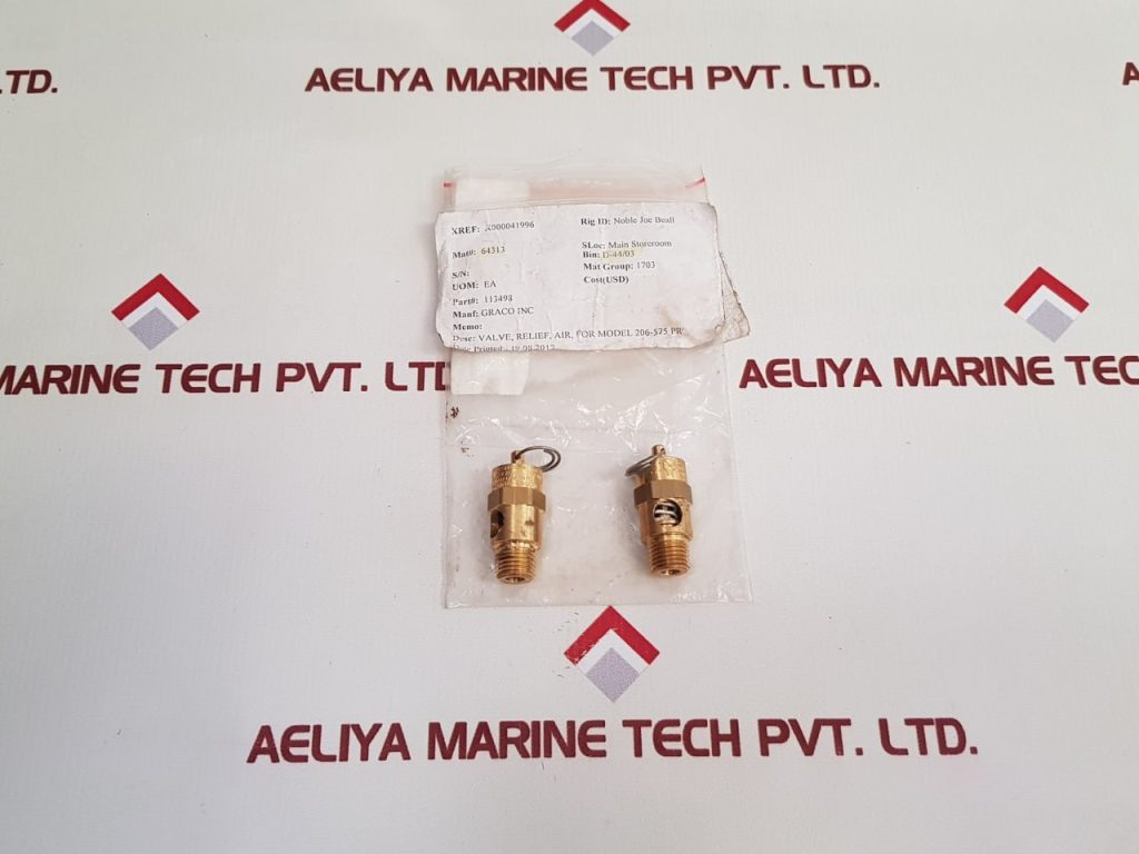 R. CONRADER SRV 250 1/4 NPT RELIEF VALVE - Aeliya Marine