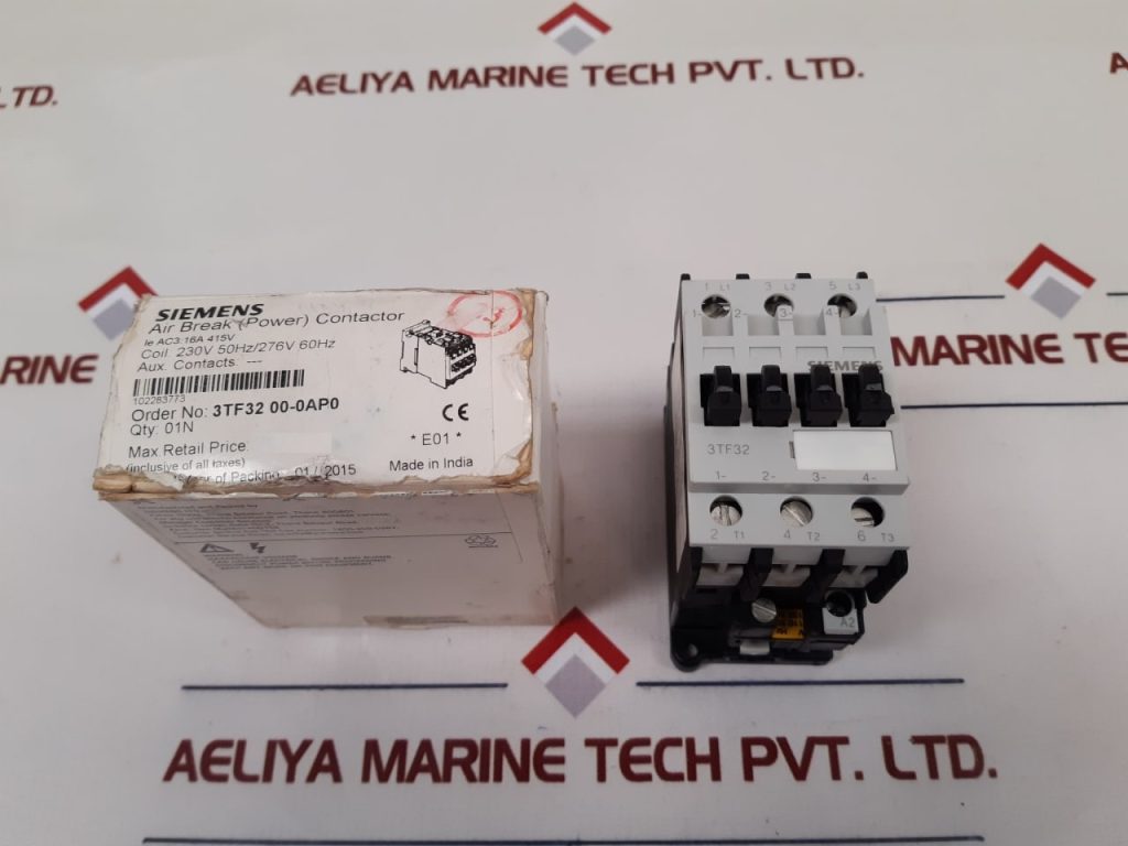 SIEMENS 3TF32 00-0A AIR BREAK (POWER) CONTACTOR - Aeliya Marine