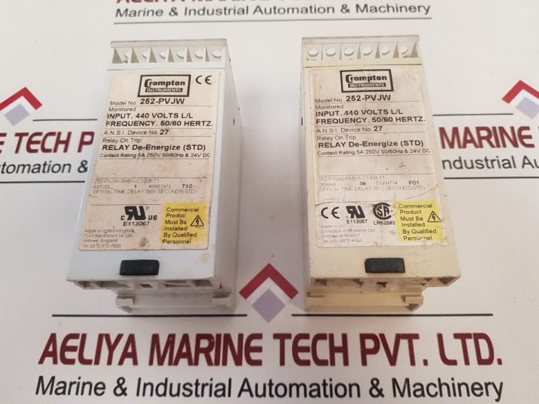 CROMPTON 252-PVJW PROTECTOR RELAY ON TRIP - Aeliya Marine