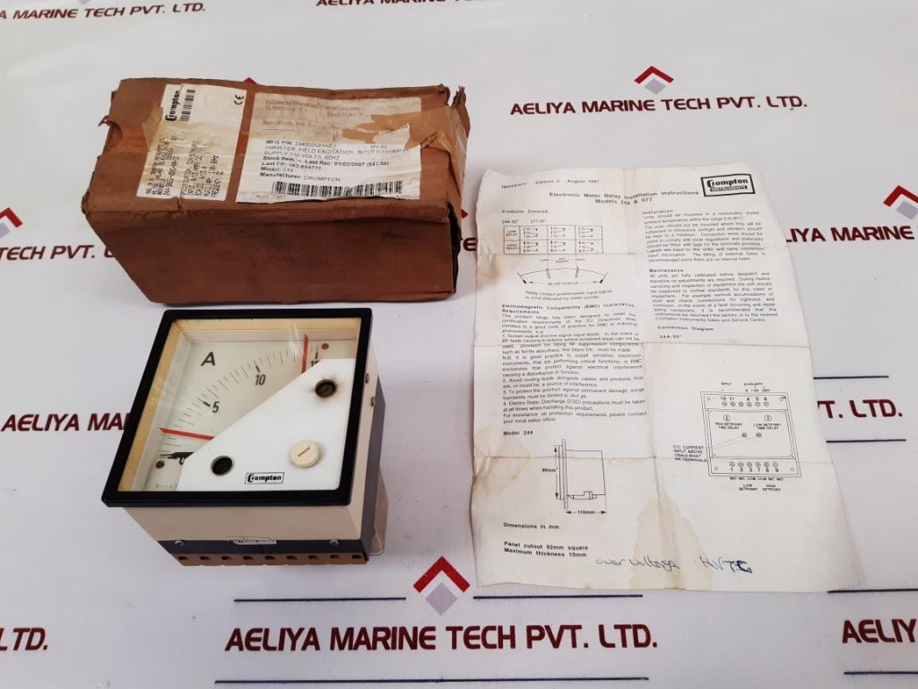CROMPTON 244-302G-NDND-AA-DC ELECTRONIC METER RELAY - Aeliya Marine