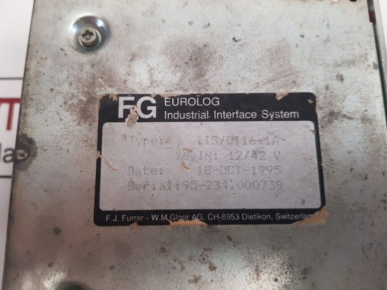 EUROLOG IIS/DI16-1A INDUSTRIAL INTERFACE SYSTEM - Aeliya Marine