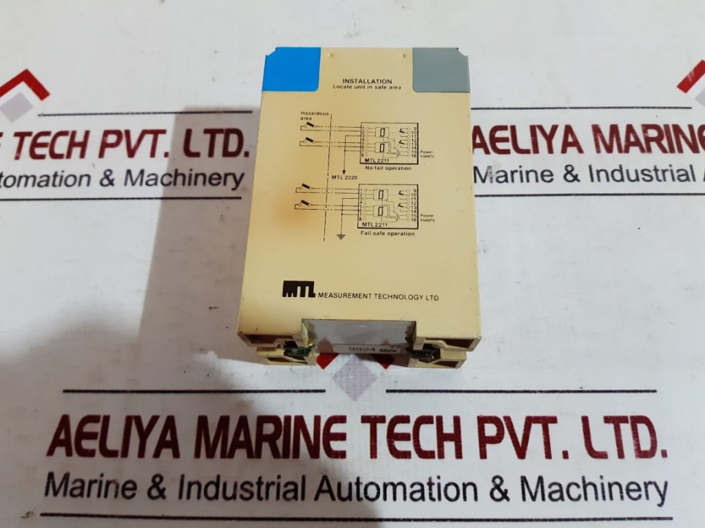 MTL MTL 2211 2-CHANNEL IS-INPUT SWITCH OPERATED RELAY - Aeliya Marine
