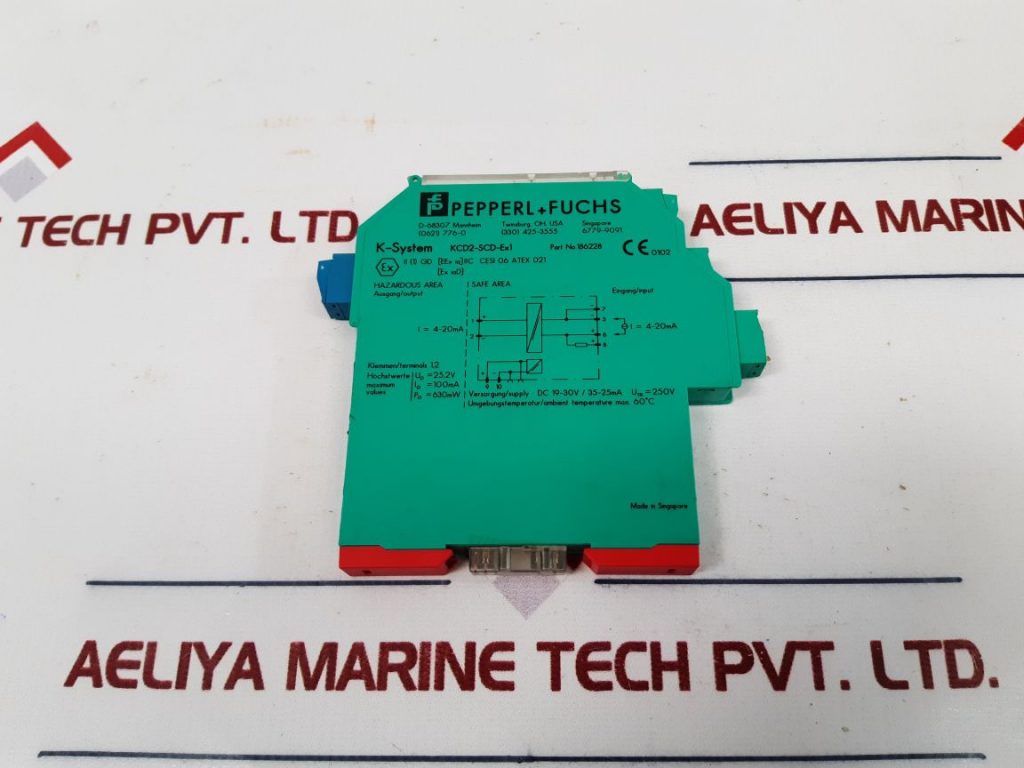PEPPERL+FUCHS K-SYSTEM KCD2-SCD-EX1 CURRENT DRIVER 186228 - Aeliya Marine