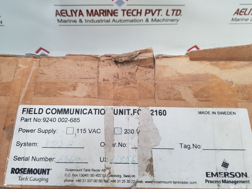 ROSEMOUNT FCU2160 FIELD COMMUNICATION UNIT - Aeliya Marine