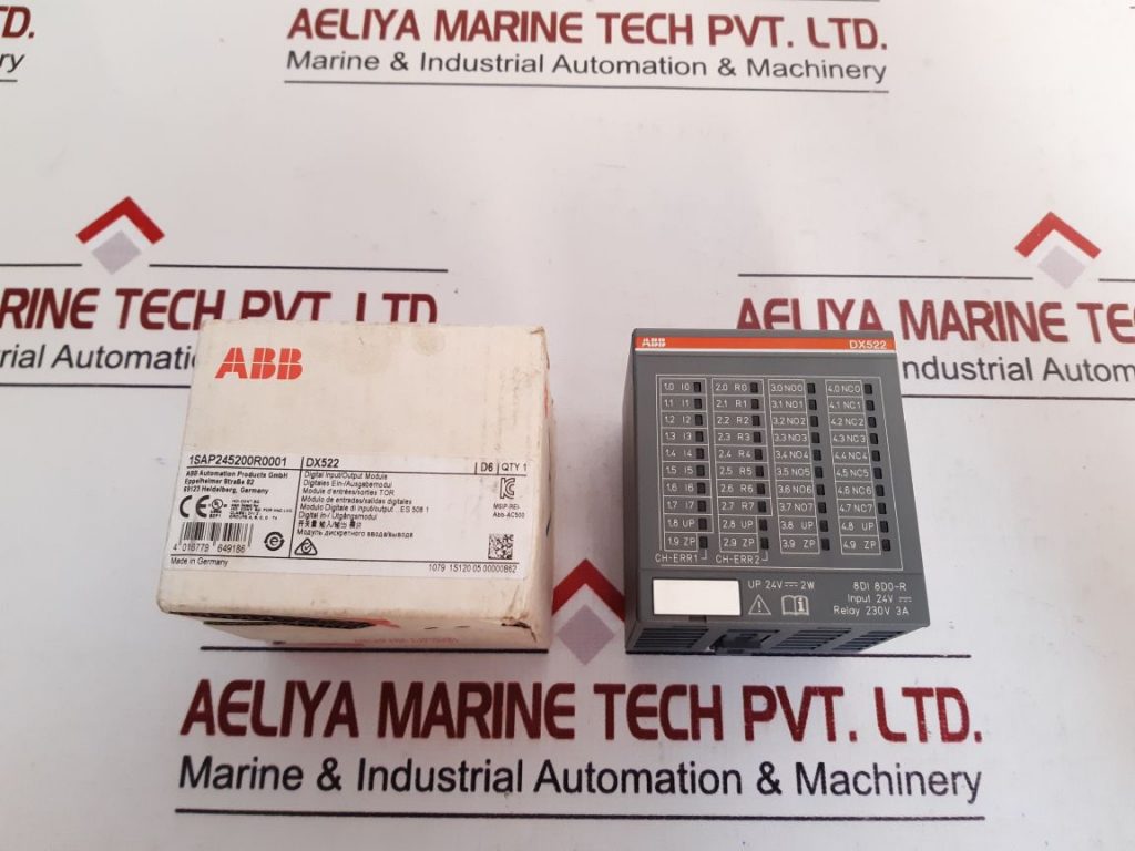 ABB 1SAP245200R0001 DIGITAL INPUT/OUTPUT MODULE DX522 - Aeliya Marine