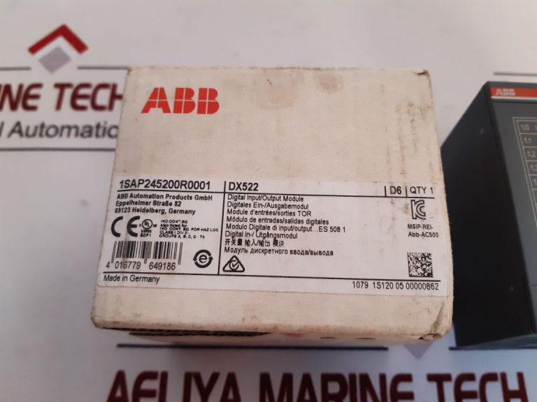 ABB 1SAP245200R0001 DIGITAL INPUT/OUTPUT MODULE DX522 - Aeliya Marine