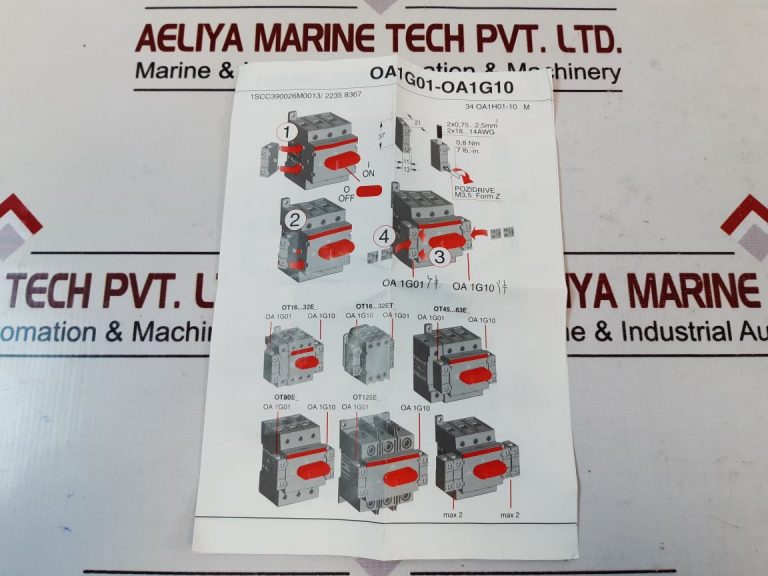 ABB OA1G10 AUXILIARY CONTACT 10A 600VAC - Aeliya Marine