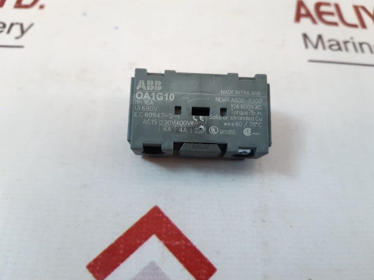 ABB OA1G10 AUXILIARY CONTACT 10A 600VAC - Aeliya Marine