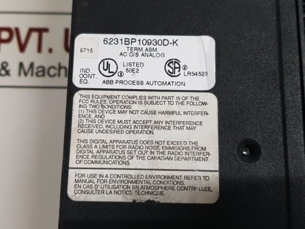 ABB TAYLOR MOD 300 BUS SWITCHING MODULE IC660BSM021 - Aeliya Marine