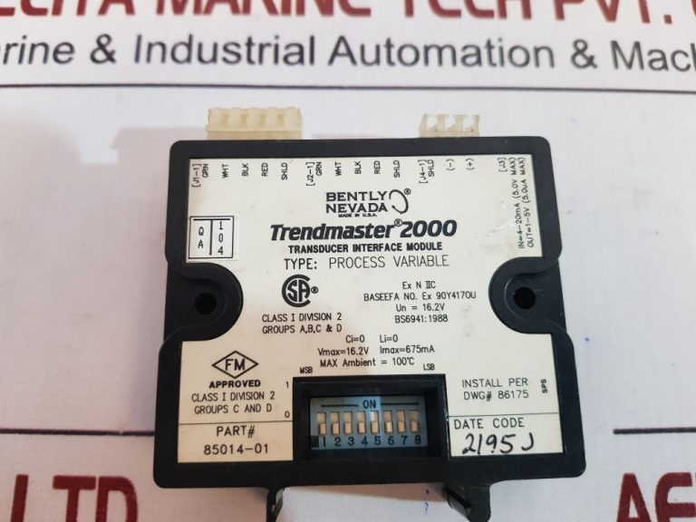BENTLY NEVADA TRENDMASTER 2000 TRANSDUCER INTERFACE MODULE 85014-01 ...