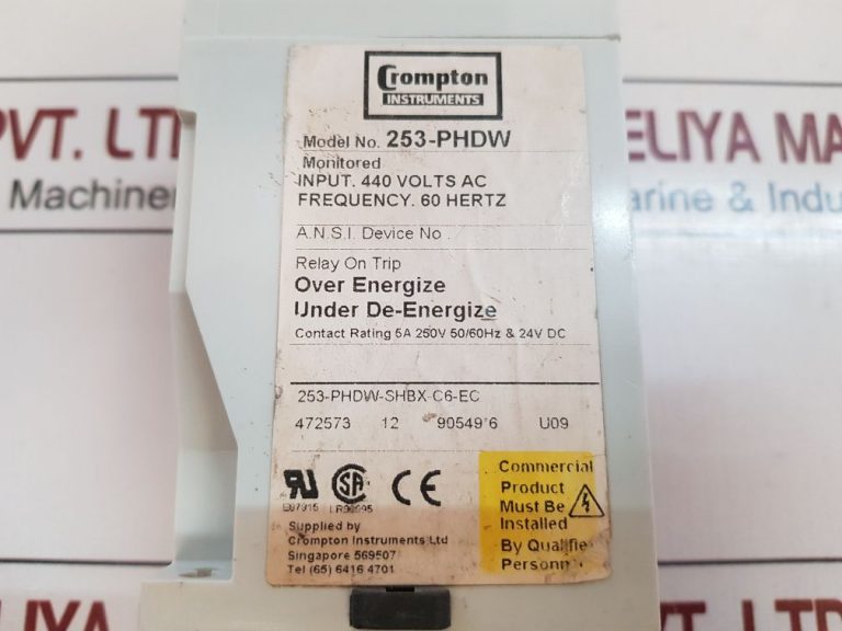 CROMPTON 253-PHDW PROTECTOR TRIP RELAY - Aeliya Marine