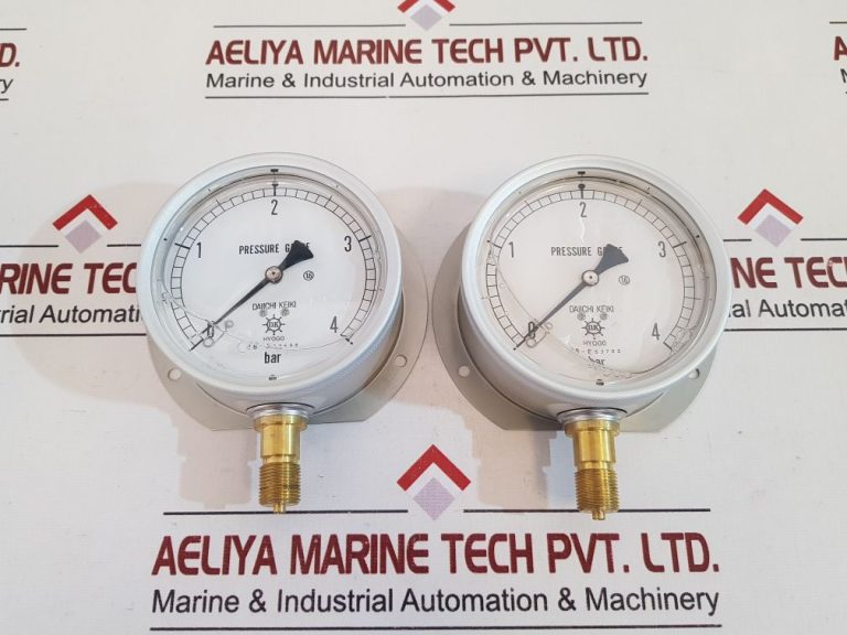 DAIICHI KEIKI 0-4 BAR PRESSURE GAUGE - Aeliya Marine