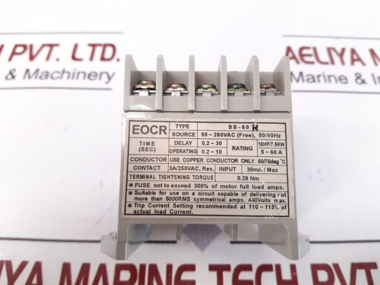 EOCR SS-60R EOCR-ELECTRONIC OVER CURRENT RELAY - Aeliya Marine