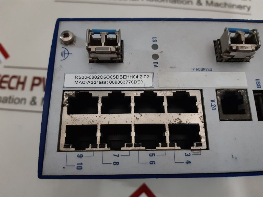 HIRSCHMANN RS30 RAIL SWITCH 0802O6O6SDBEHH04.2.02 - Aeliya Marine