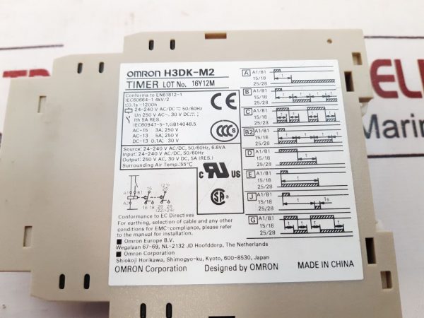 OMRON H3DK-M2 TIMER T: 0.1S-1200H - Aeliya Marine