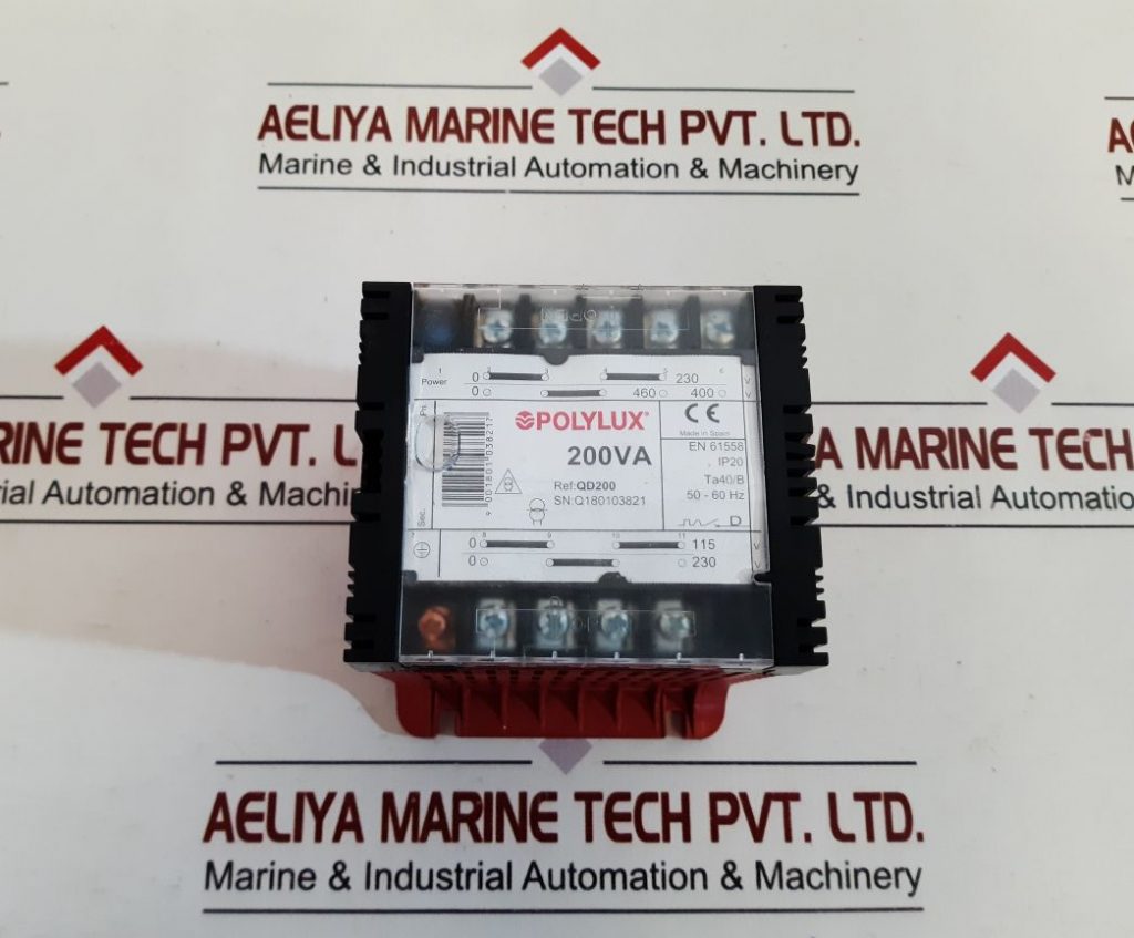 POLYLUX QD200 ISOLATING AND CONTROL TRANSFORMER - Aeliya Marine