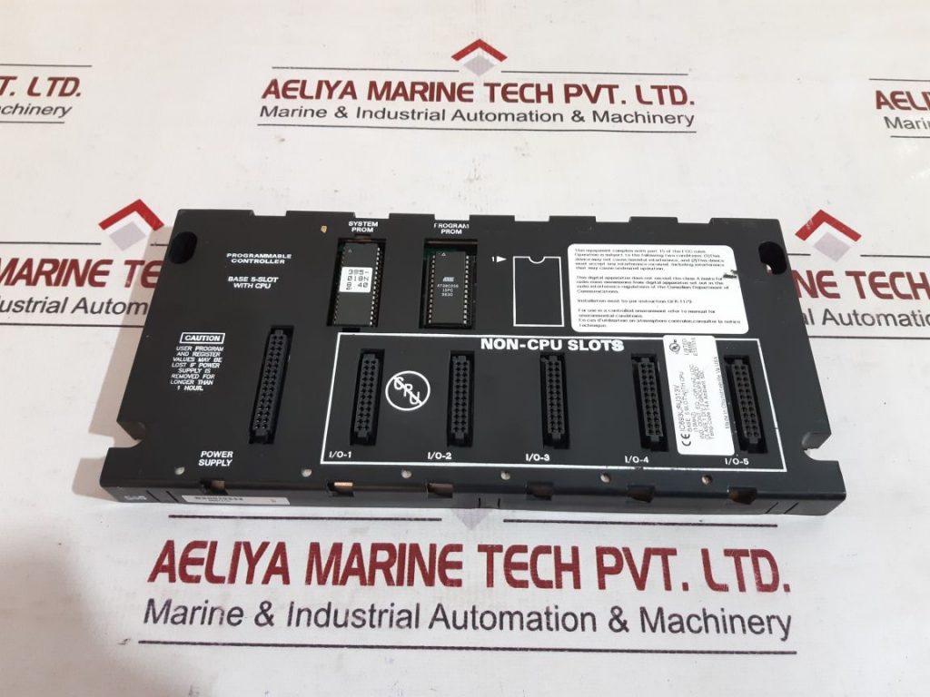 GE FANUC IC693CPU313V PROGRAMMABLE CONTROLLER BASE 5-SLOT WITH CPU ...