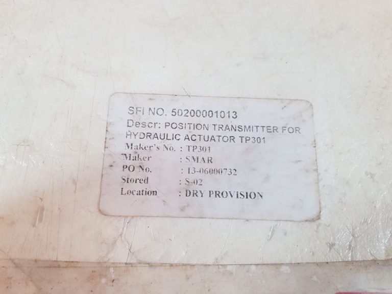 SMAR TP301 POSITION TRANSMITTER 50200001013 - Aeliya Marine