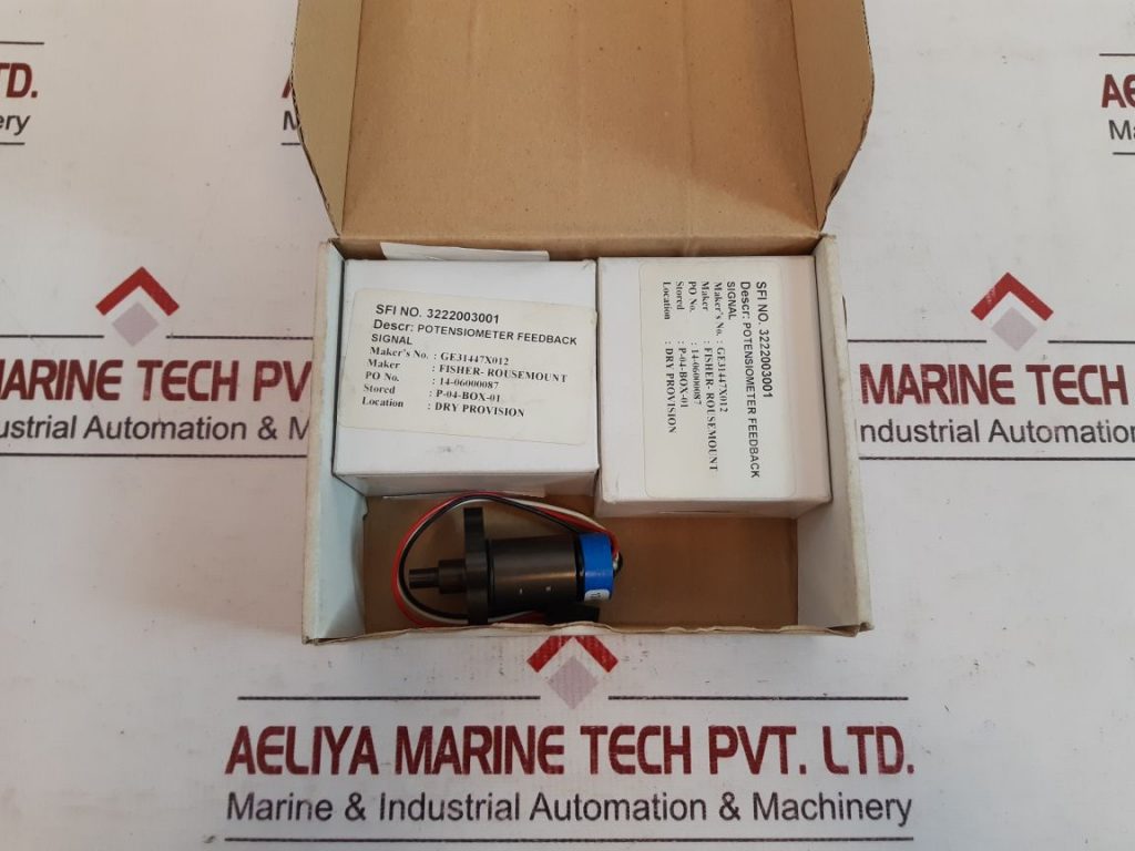 EMERSON GE31447X012 POTENSIOMETER FEEDBACK SIGNAL - Aeliya Marine
