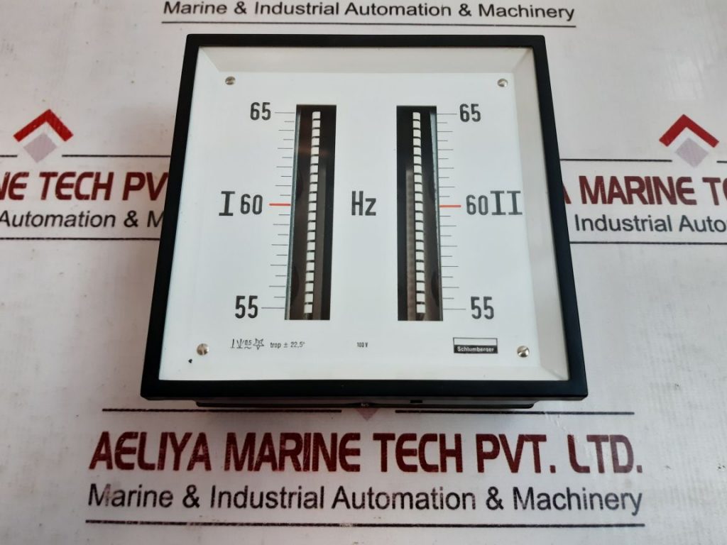 ENERTEC SCHLUMBERGER DOUBLE FREQUENCY METER 55-65 HZ - Aeliya Marine