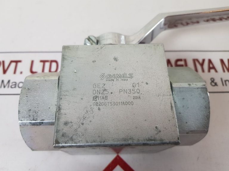 GEMELS GE2GGT53011A000 2-WAY HIGH PRESSURE BALL VALVES - Aeliya Marine