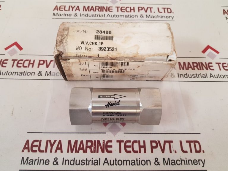 HASKEL 28400 CHECK VALVE - Aeliya Marine