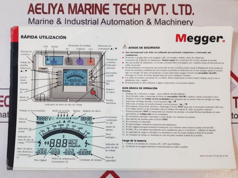 MEGGER MIT520/2 5KV DIGITAL INSULATION TESTER - Aeliya Marine