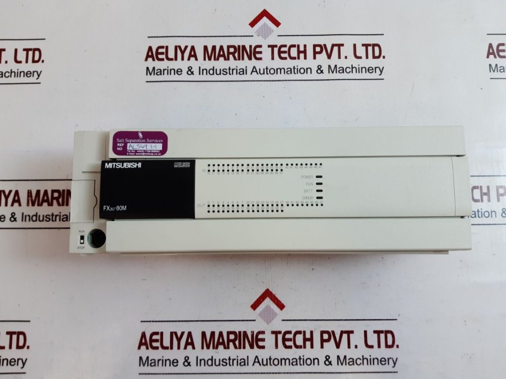 MITSUBISHI ELECTRIC FX3U-80MR/ ES PROGRAMMABLE LOGIC CONTROLLER VERSION ...