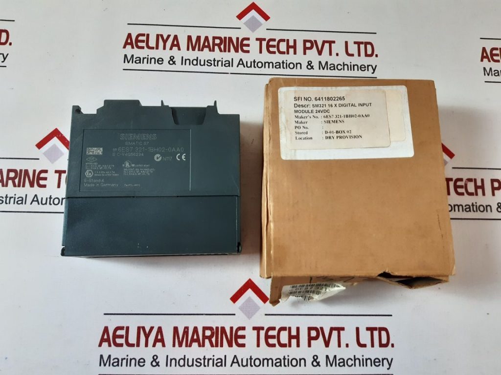 SIEMENS SIMATIC S7 SM321 6ES7 321-1BH02-0AA0 DIGITAL INPUT MODULE 24VDC ...