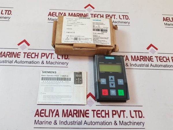SIEMENS SINAMICS BOP-2 OPERATOR PANEL 6SL3255-0AA00-4CA1 - Aeliya Marine
