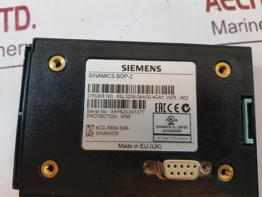 SIEMENS SINAMICS BOP-2 OPERATOR PANEL 6SL3255-0AA00-4CA1 - Aeliya Marine