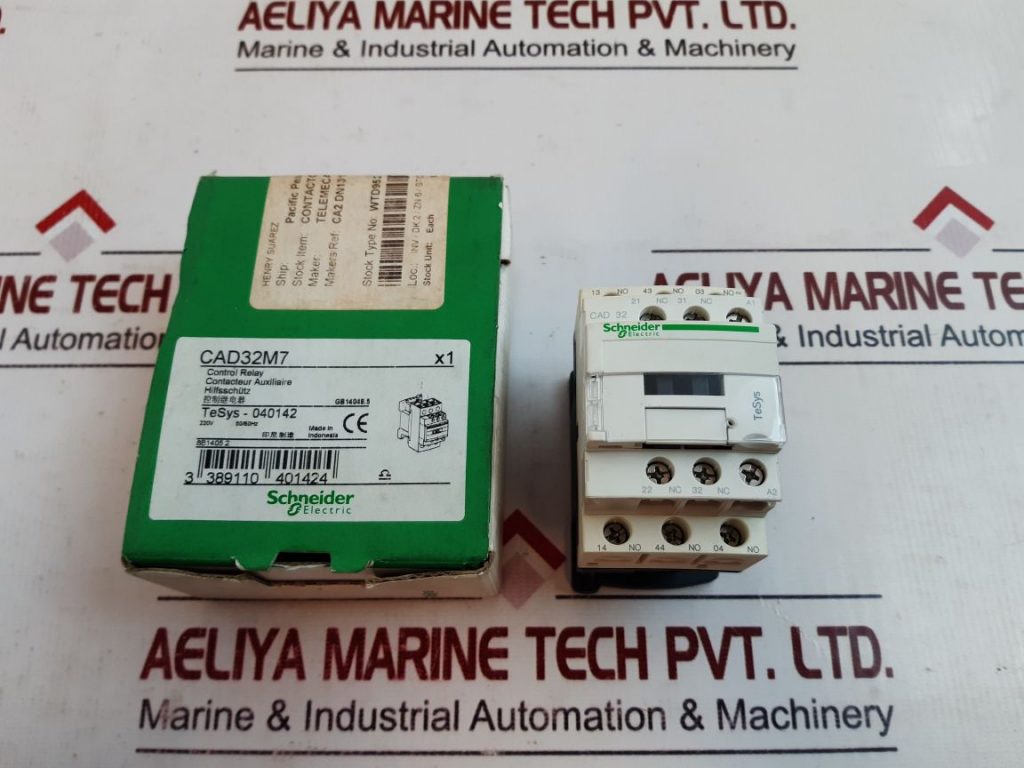 TELEMECANIQUE SCHNEIDER ELECTRIC CAD32M7 CONTROL RELAY - Aeliya Marine