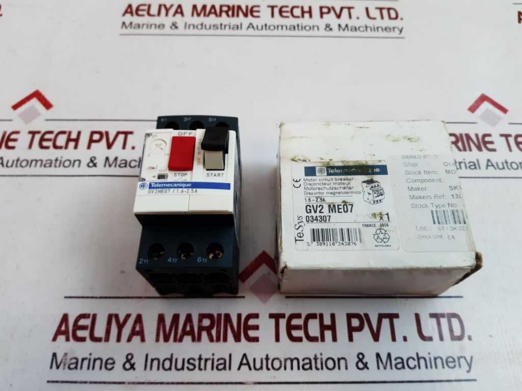 TELEMECANIQUE GV2ME07 MOTOR CIRCUIT BREAKER - Aeliya Marine