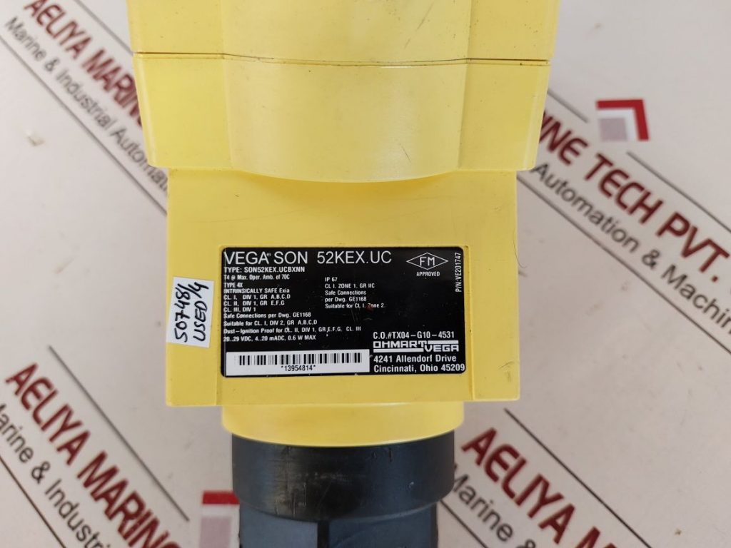 VEGASON 52KEX.UC ULTRASONIC LEVEL MEASUREMENT SENSOR - Aeliya Marine